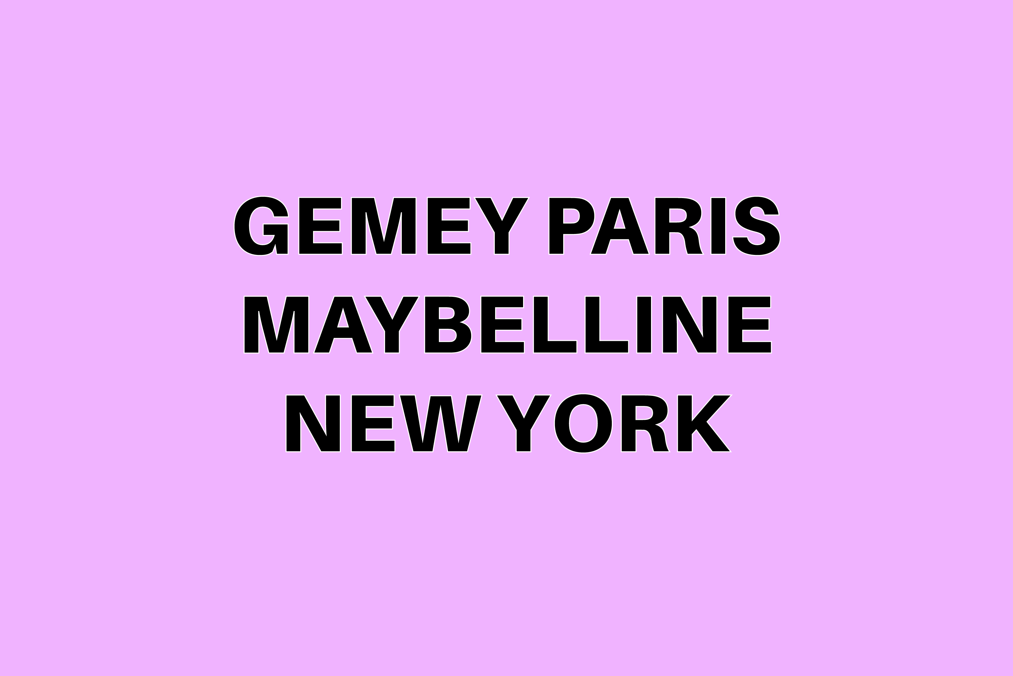GEMEY PARIS MAYBELLINE NEW YORK*** - Cosmetic Experience Cosmetic ...